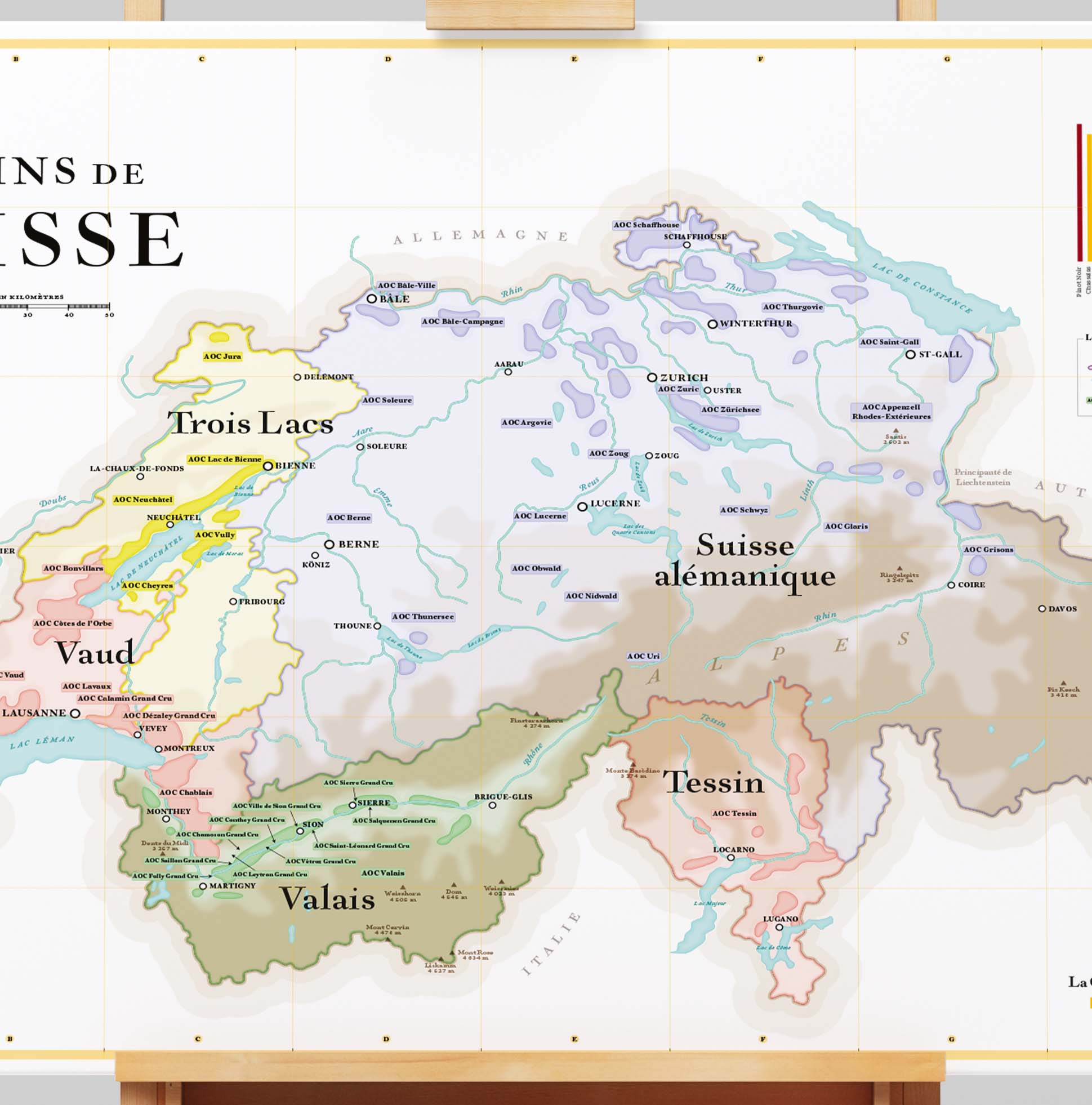 The Swiss Wine Map – La Carte des Vins s'il vous plaît